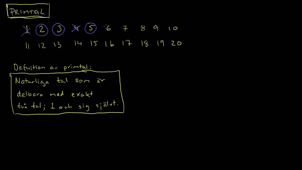 Primtal - YouTube