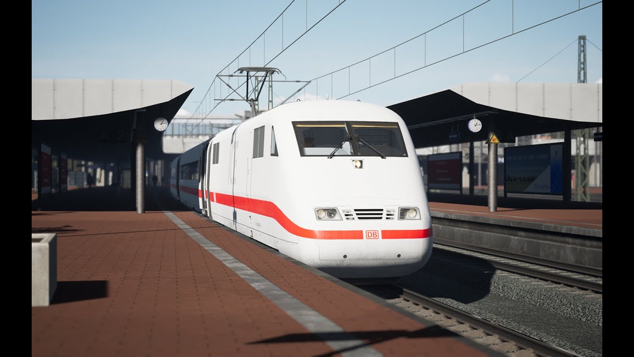 With ICE1 across two routes | TSW - YouTube