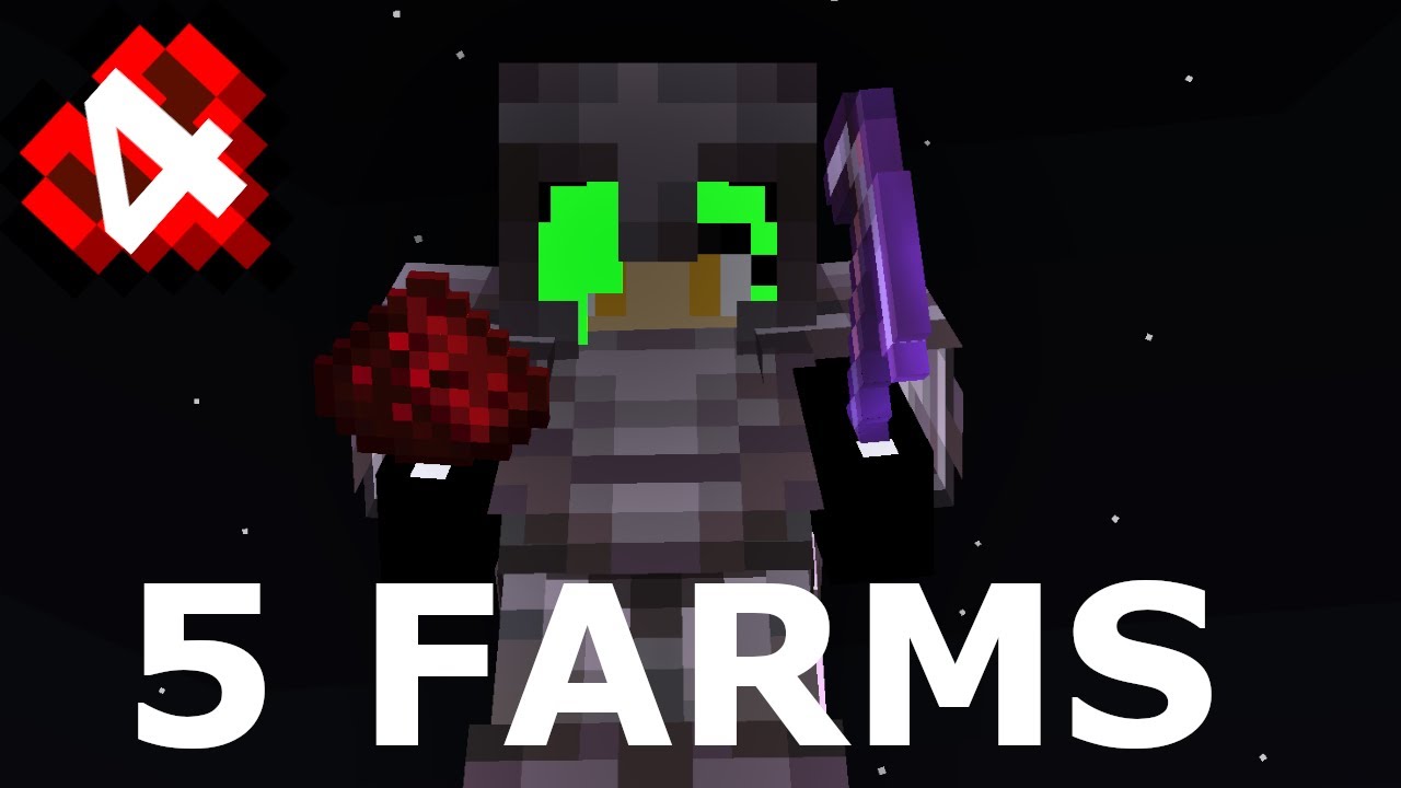 I built FIVE essential Farms in HARDCORE Minecraft... (4) - YouTube