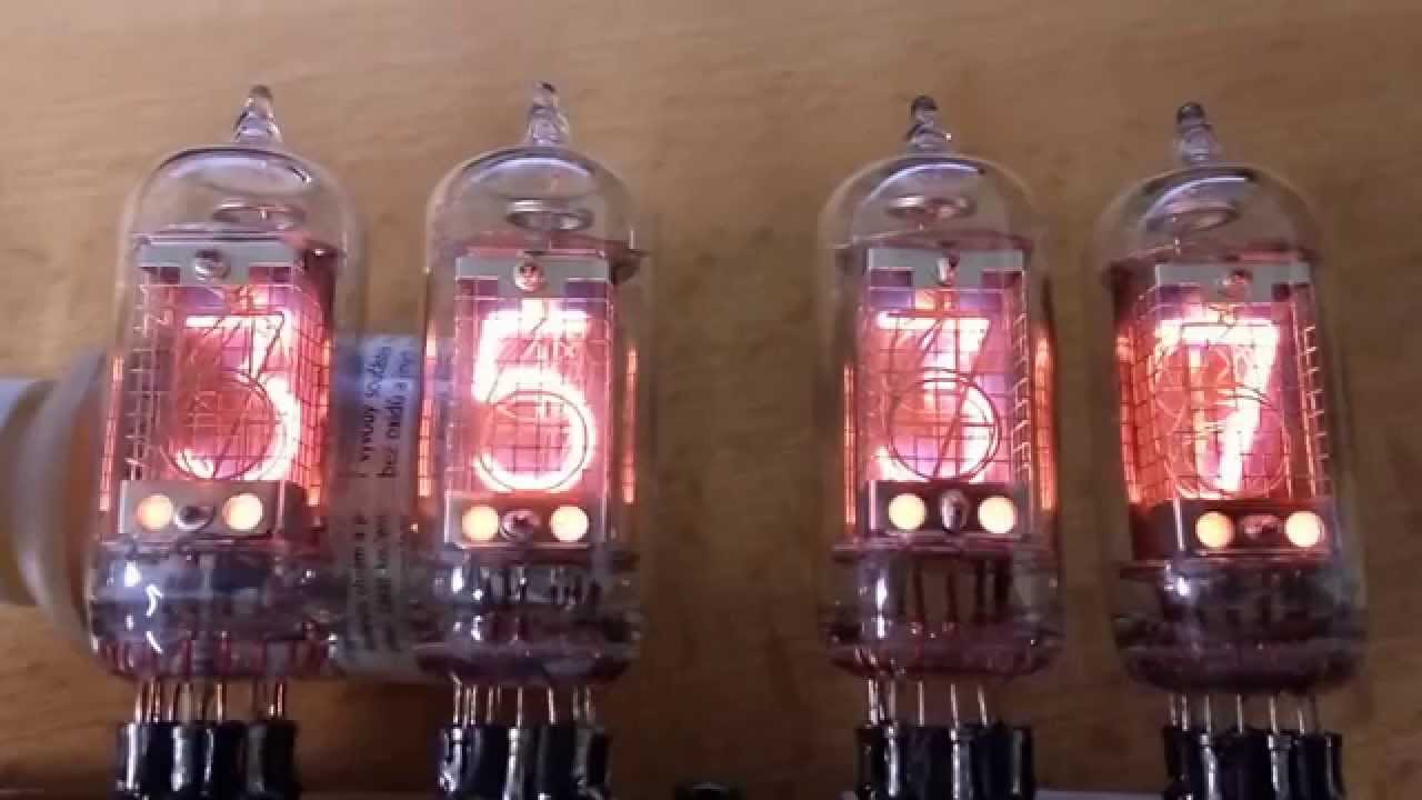 6x Tesla ZM1080T nixie clock board — work in progress - YouTube