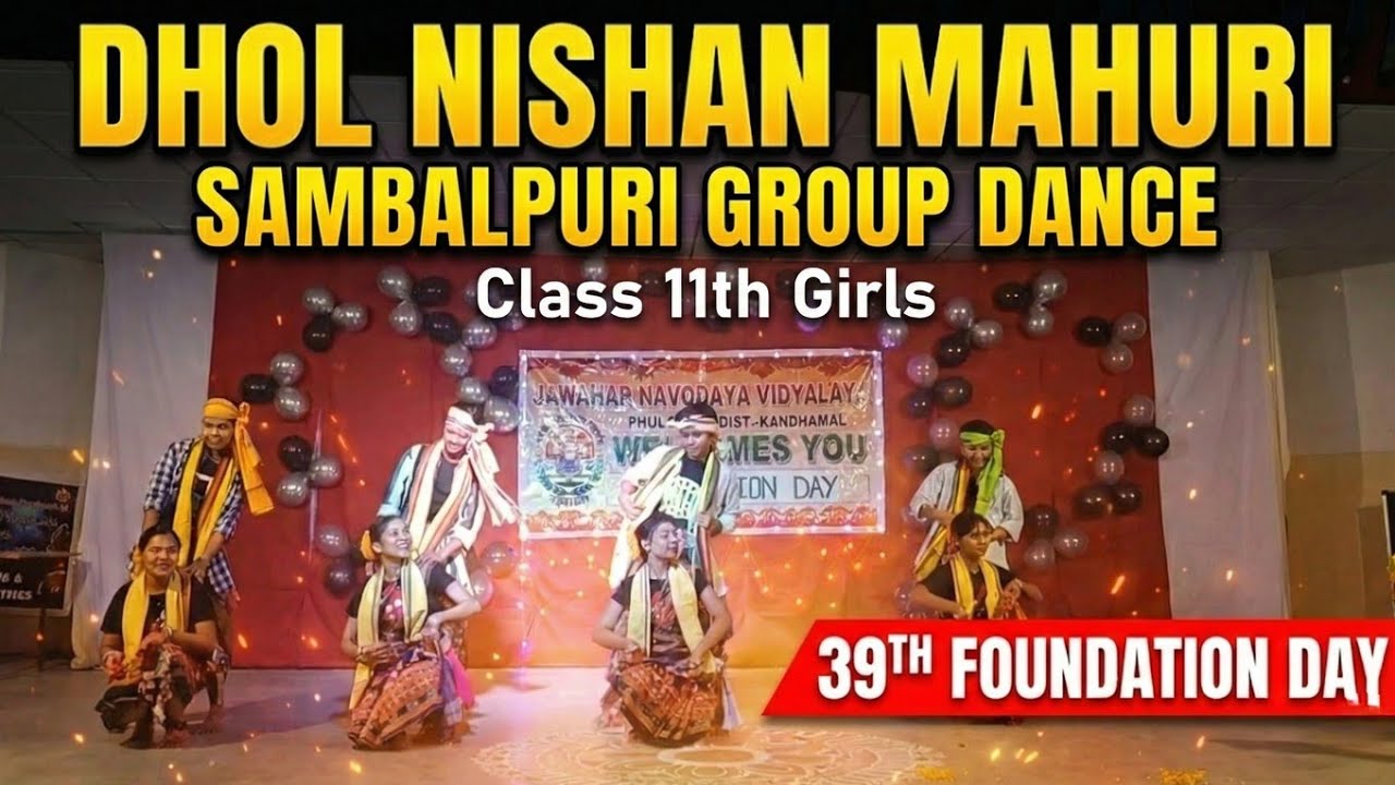 Energetic Folk Dance Performance! Class11 Girls on Dhol Nishan Mahuri ...