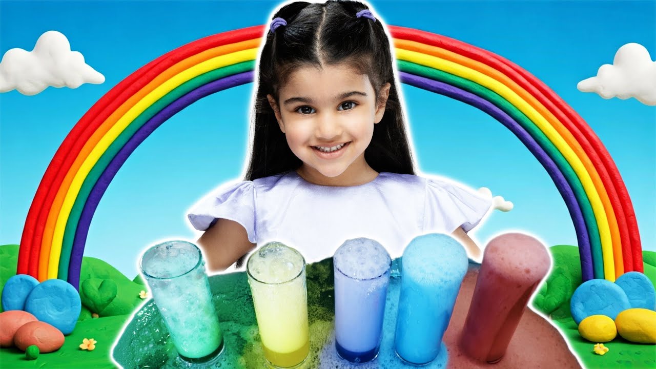 Jaz experiment and play color foam/ kids color foam fun - YouTube