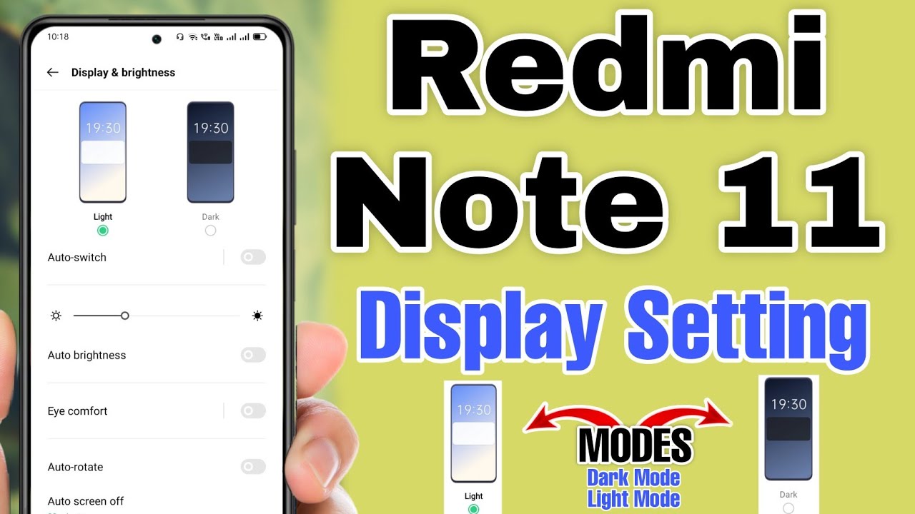 Xiaomi Redmi Note 11 Special Features | Display Settings | Redmi Note ...