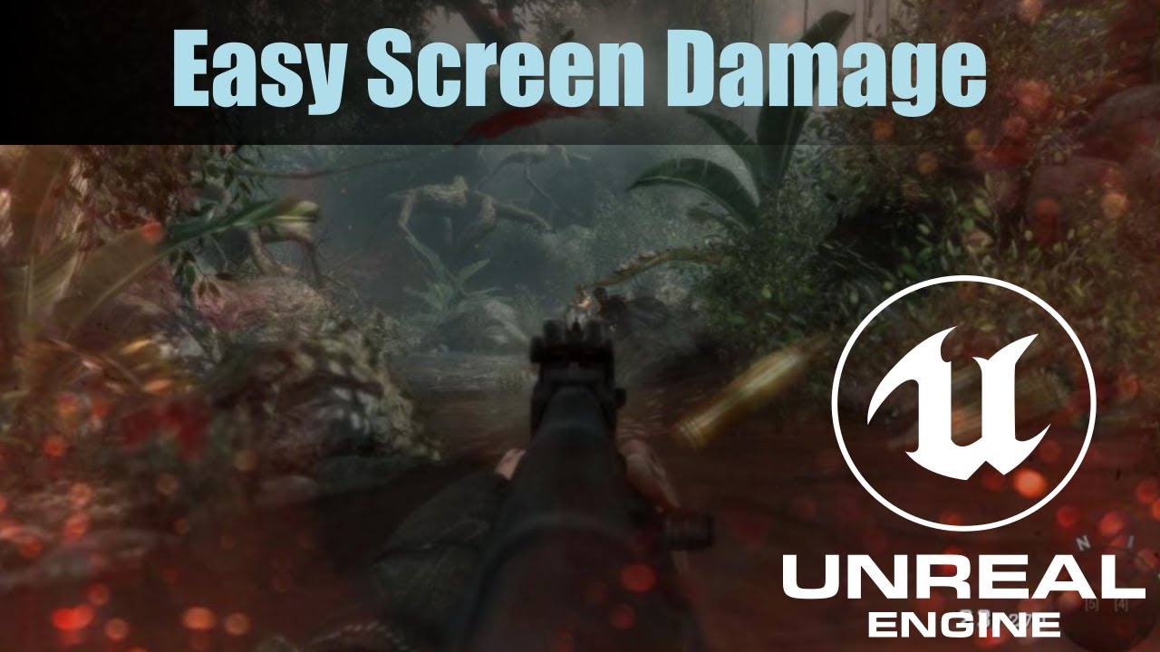 Easy Screen Damage in UE4/UE5 - YouTube