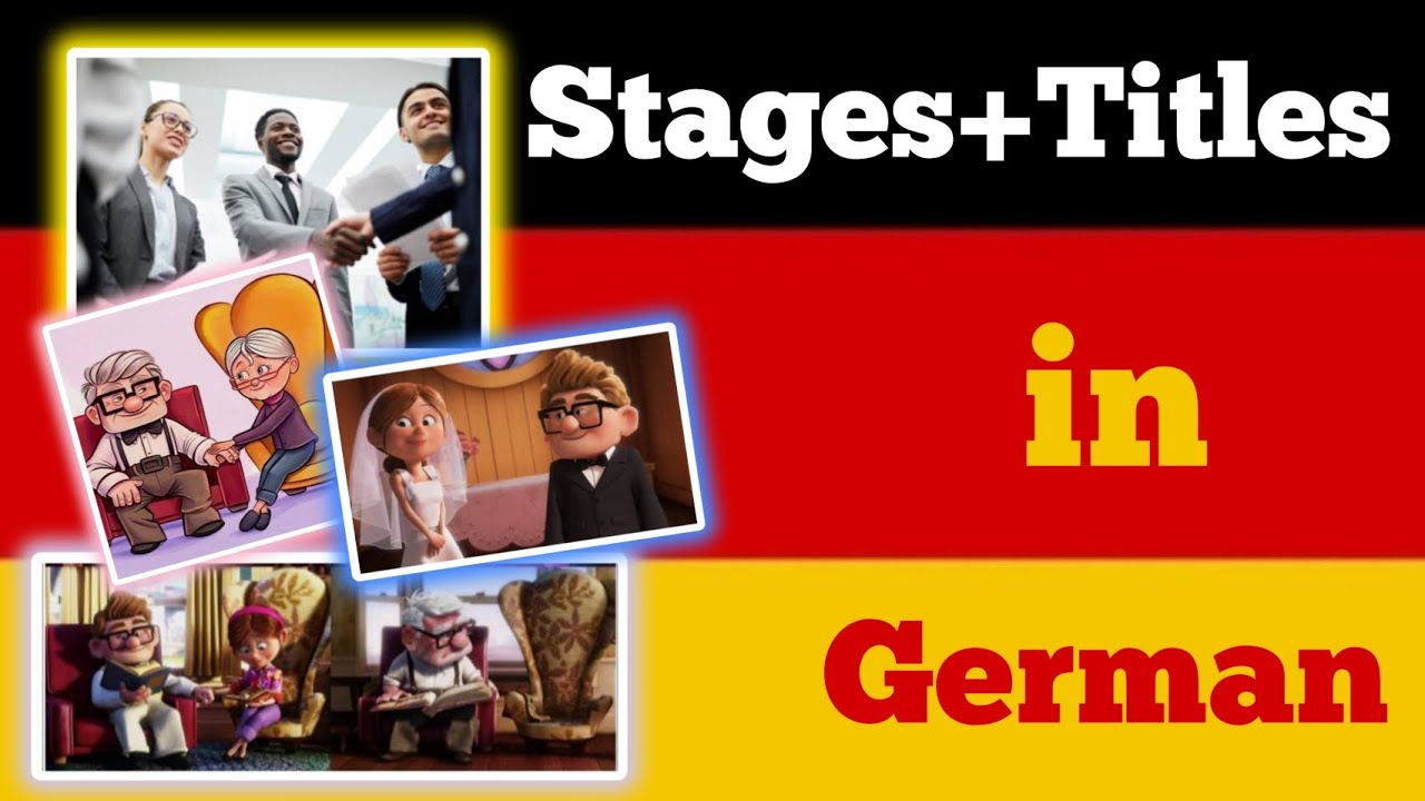 German words : Stages & Titles in German - YouTube