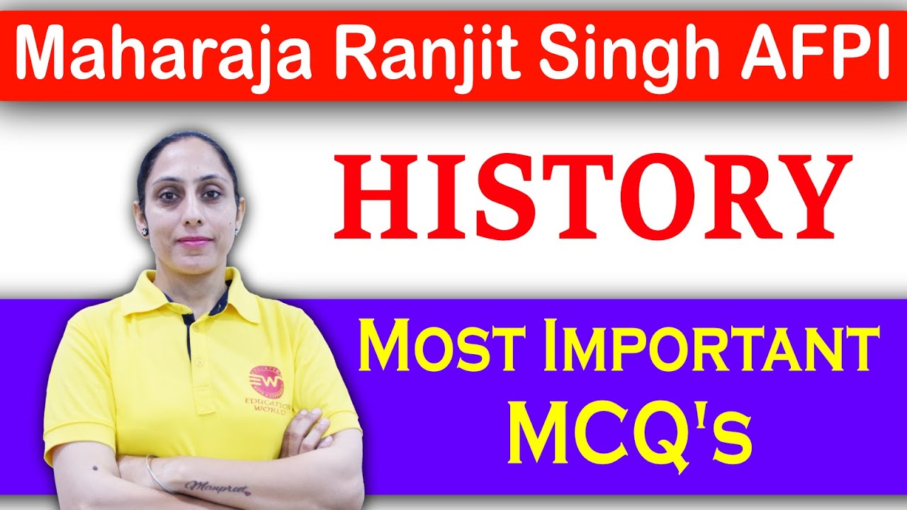 MRSAFPI History MCQs | AFPI Entrance Exam Online Coaching | AFPI 2022 ...