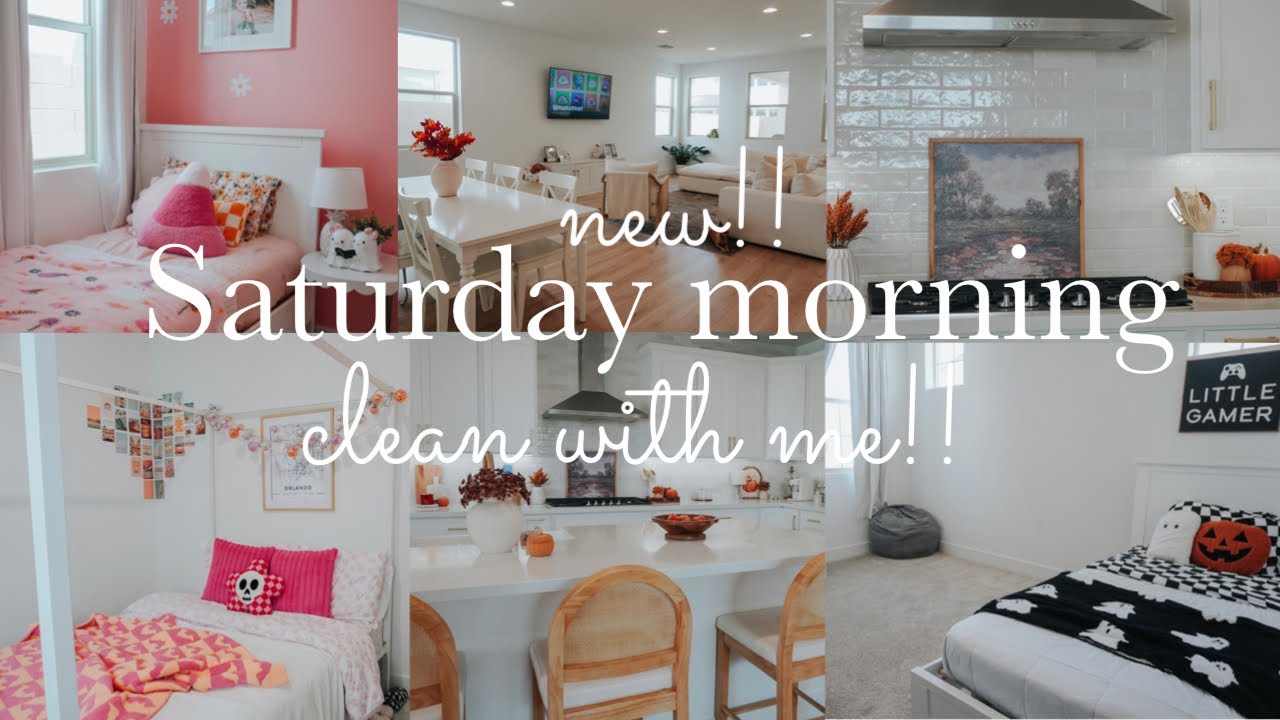 NEW SATURDAY CLEAN WITH ME!! || CLEANING MOTIVATION || CLEANING AFTER A ...