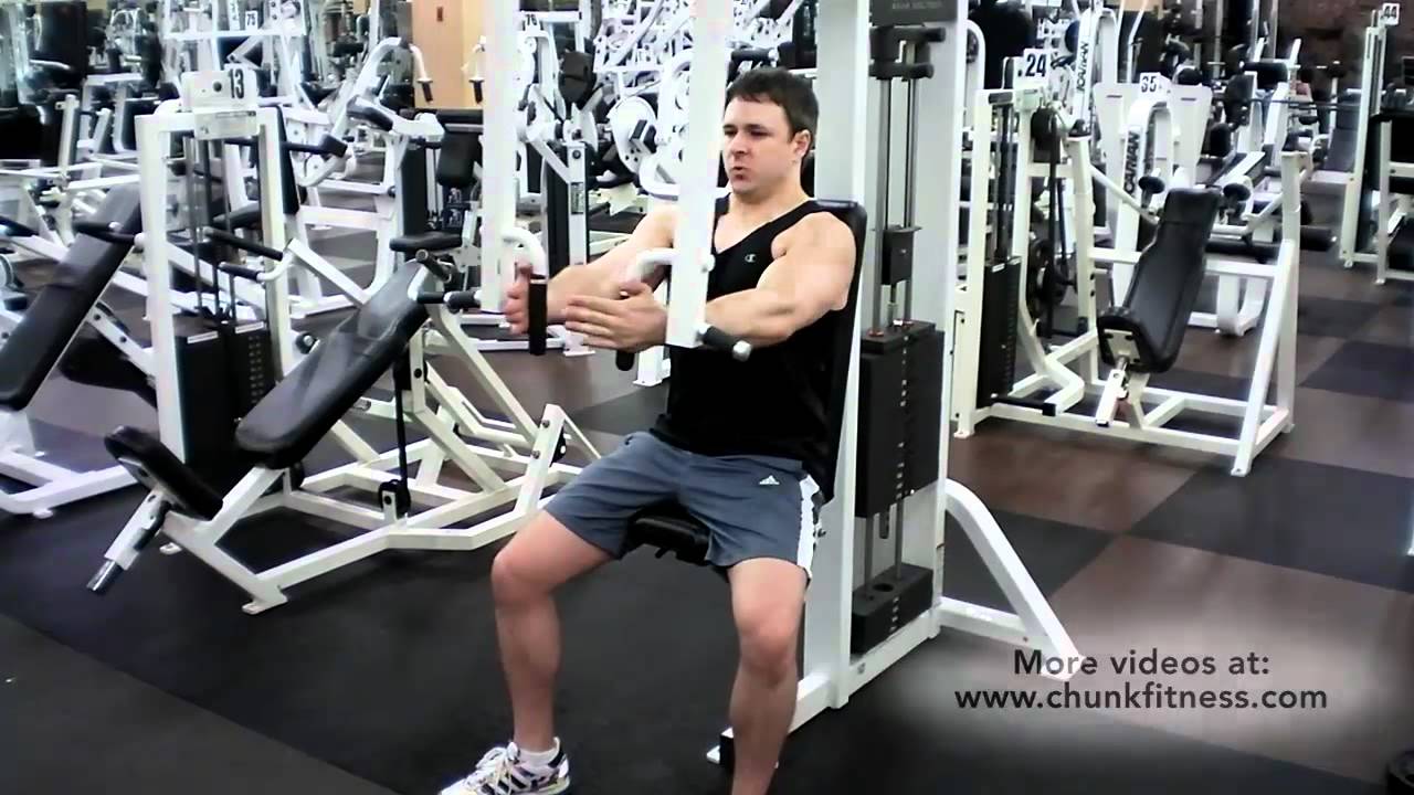 Straight-Armed Flys on Pec Deck - YouTube