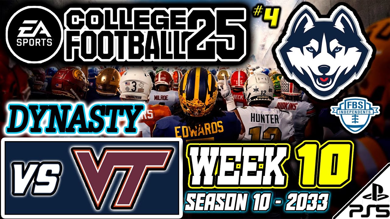 EA College Football 25 | DYNASTY | S10 | 2033 | WEEK 10 | vs Virginia ...