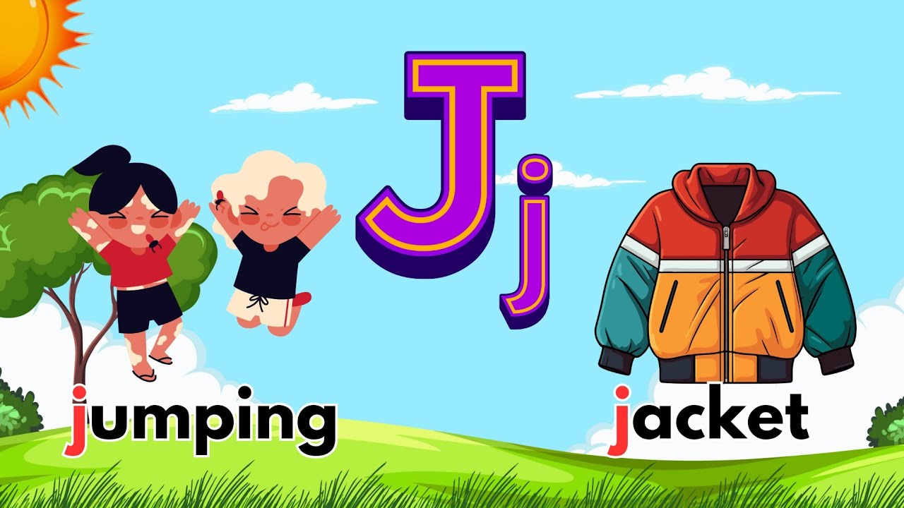 Phonics Sounds Of Alphabets | Letter J | J is for Jumping | ABC Song ...