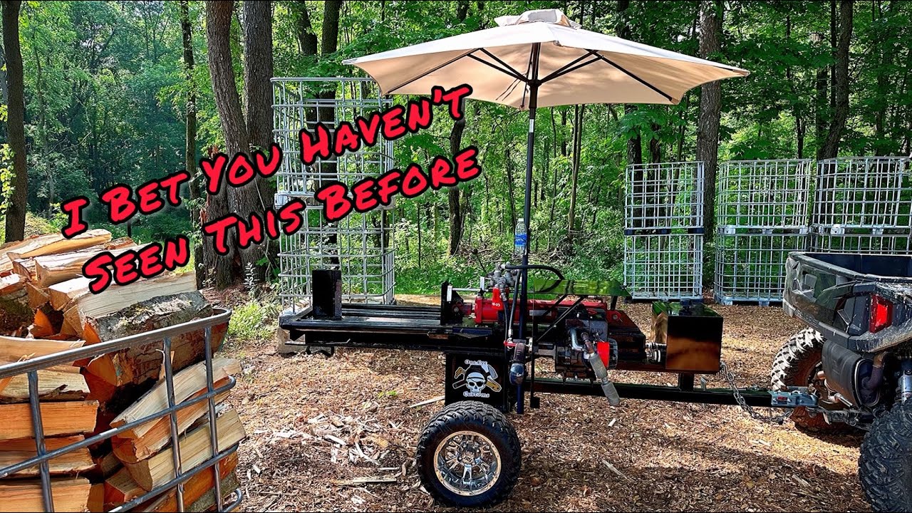 One of a kind SLIDING TRAY. Log Splitter completion PART 4 - YouTube