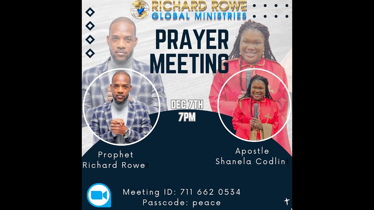 Fire Prophetic Zoom| Prophet Richard Rowe - YouTube