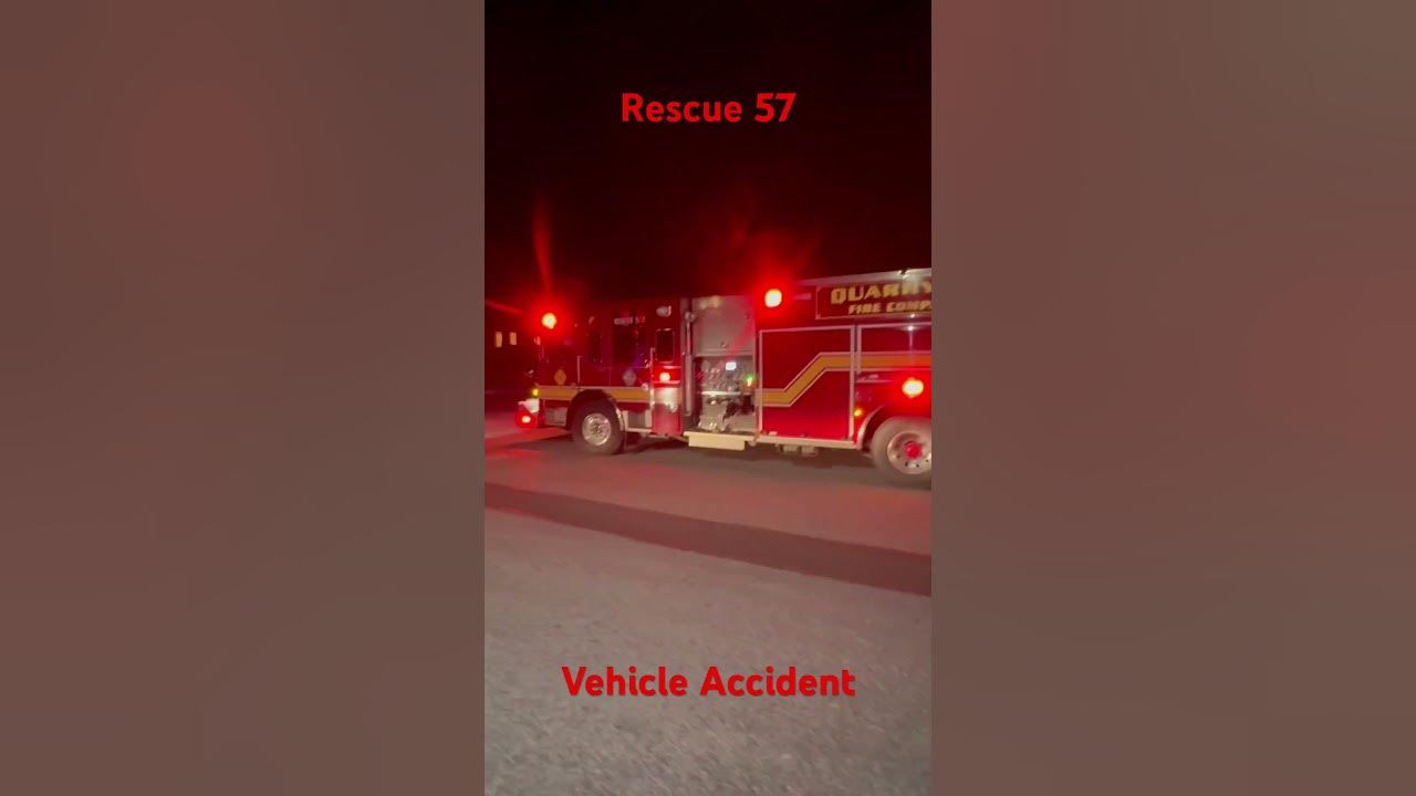 Rescue 57 Responding to a Vehicle Accident #goprohero8 #qfd57 #pierce #rescue57 - YouTube