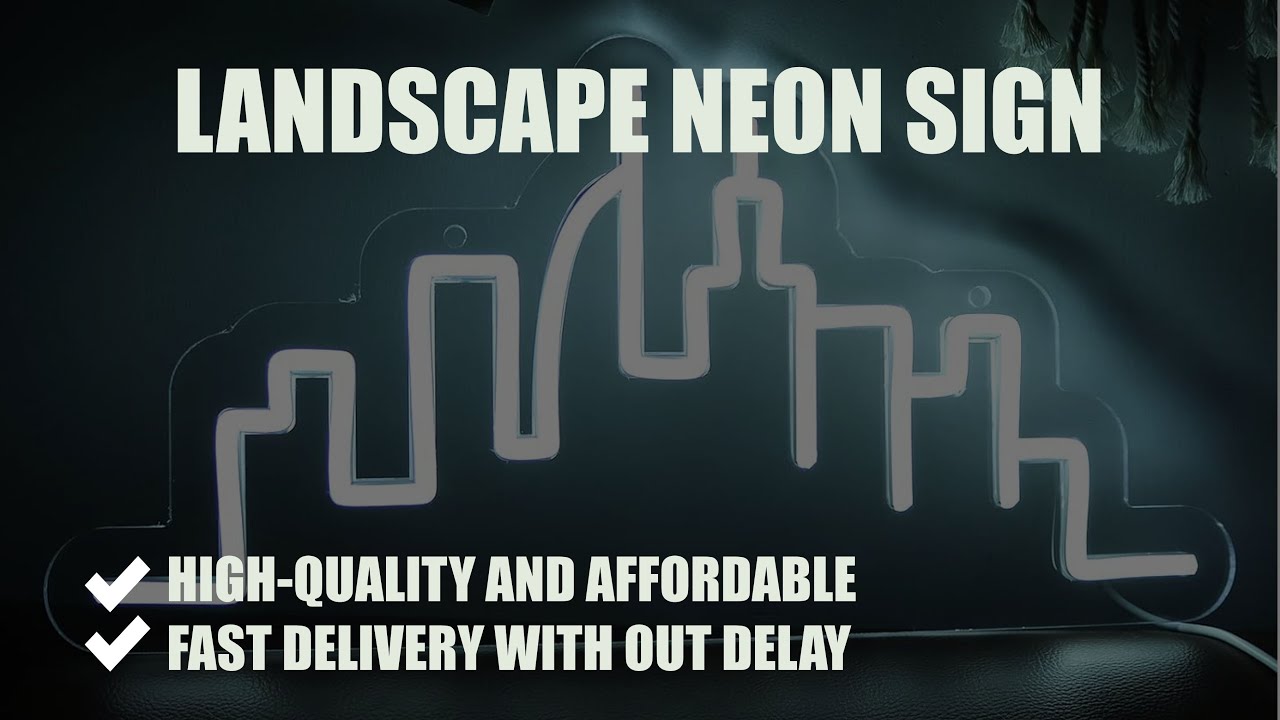 Landscape Neon Sign | Funky Neon Sign For Your Bedroom | Buy Yours Now ...