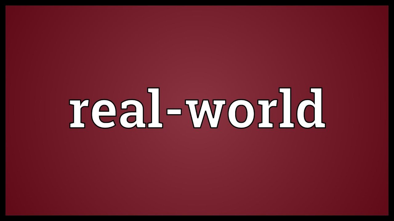 Real-world Meaning - YouTube