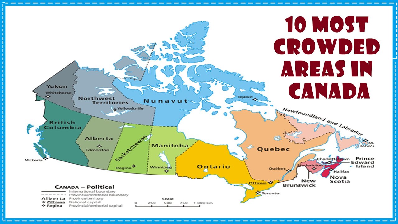 10 most crowded areas in canada - YouTube