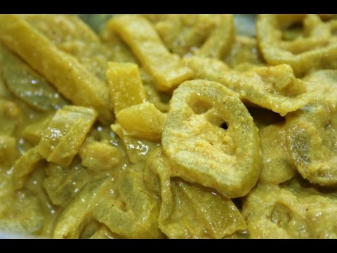 SRI LANKAN SNAKE GOURD CURRY RECIPE ENGLISH VEGAN (pathola curry) - YouTube