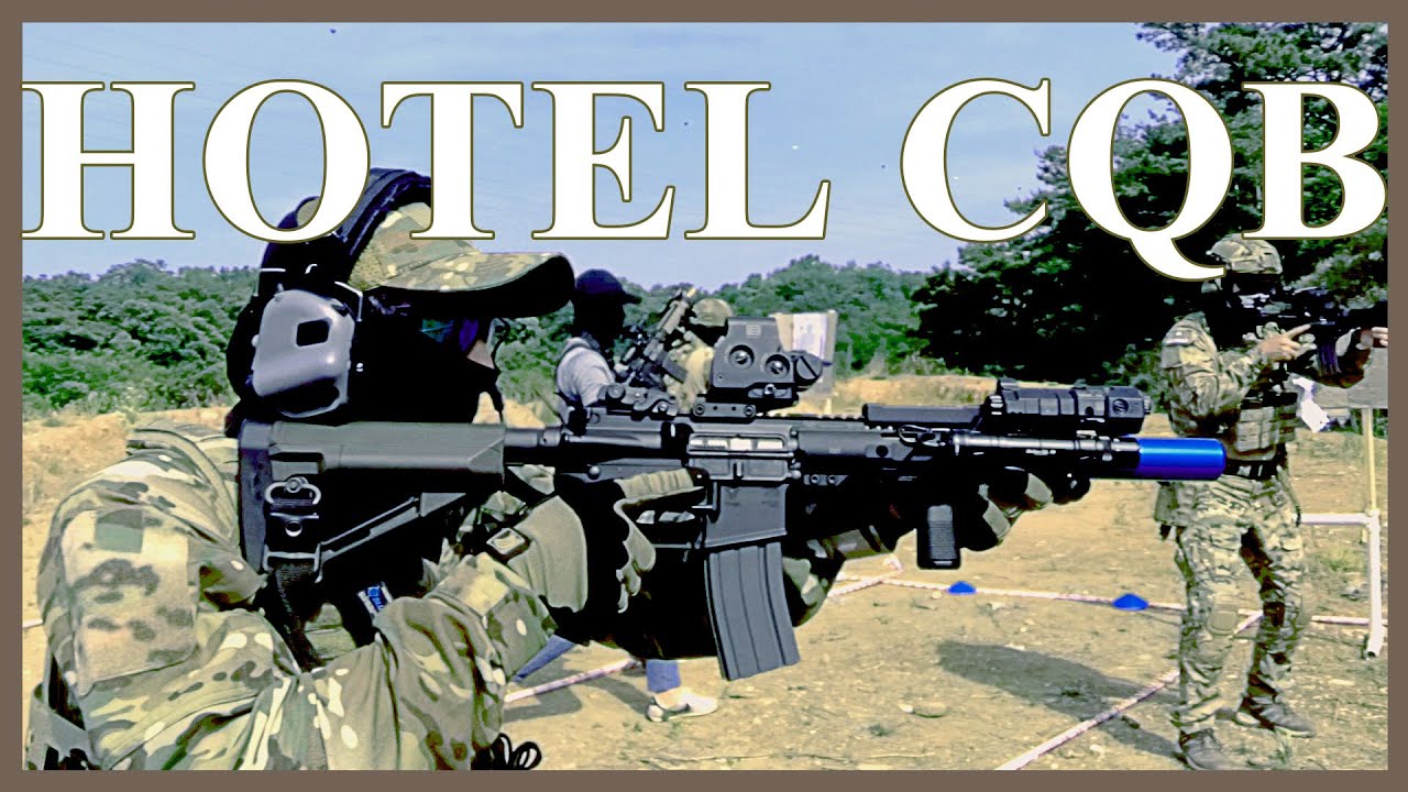 Hotel Room CQB 호텔 급습 시나리오 Airsoft CQB TRAINING - YouTube