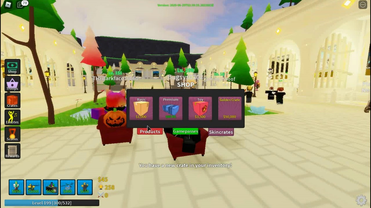 OPENING THE SECOND GOLDEN CRATE | ROBLOX Tower Defense Simulator - YouTube