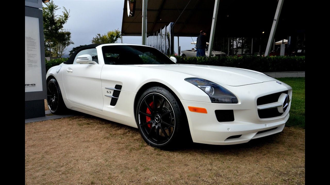 Mercedes SLS AMG Roadster White - YouTube