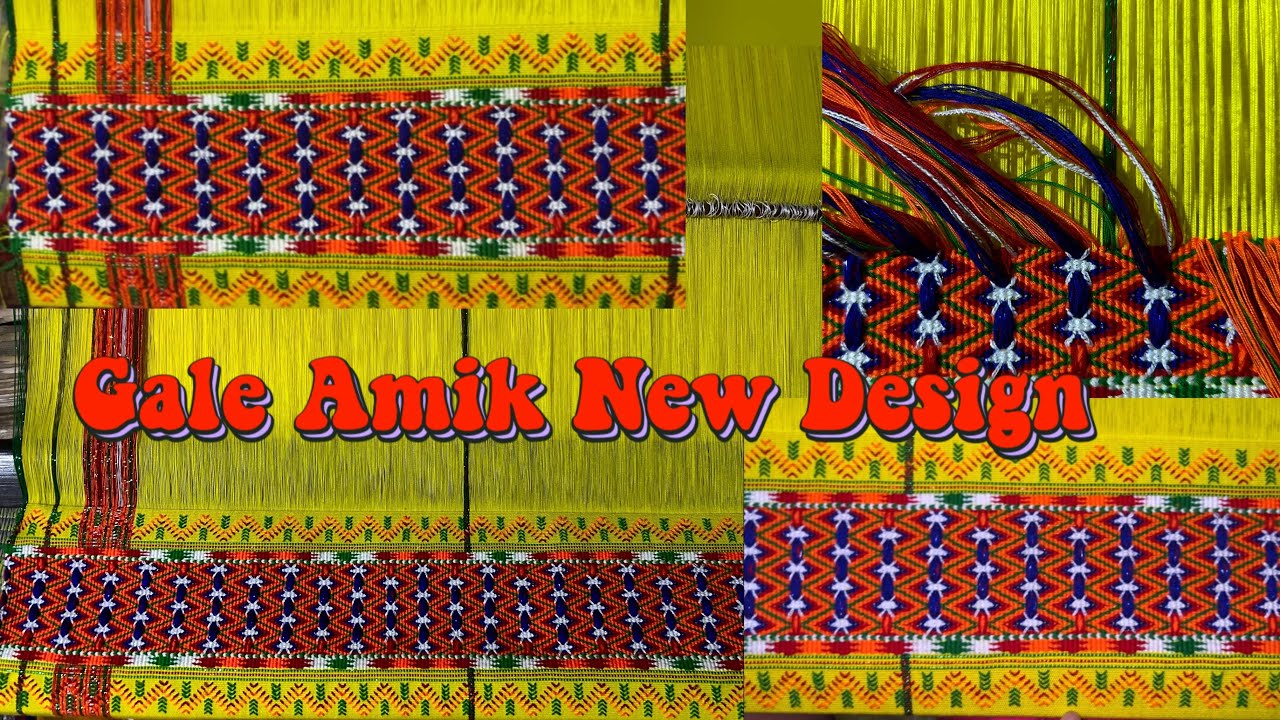 NewAmik Design for Gale Poreng |tutorial|Traditional Adi Gale|Arunachal ...
