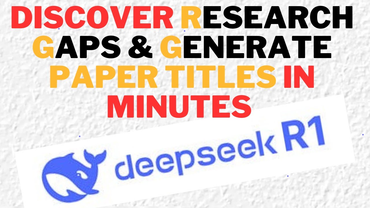 🚀 Discover Research Gaps & Generate Thesis/Paper Titles in MINUTES ...