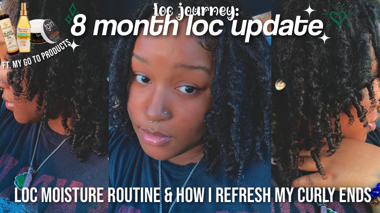 8 months loc update 2023 | FULL curly ends loc maintenance & loc ...
