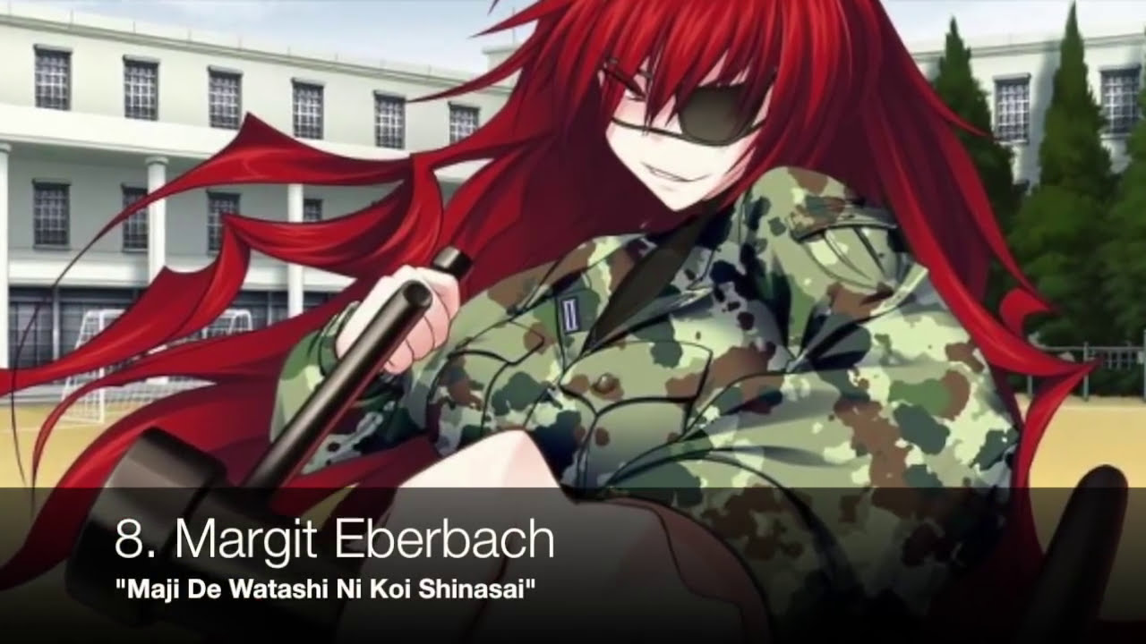 Top 10 Anime Girls With Red Hair Youtube