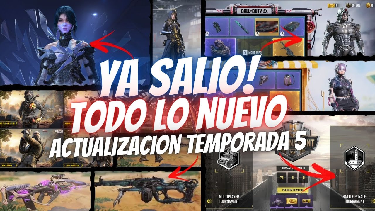 YA SALIO!! NUEVA ACTUALIZACION Y TODO LO NUEVO! Temporada 5 | COD Mobile - YouTube