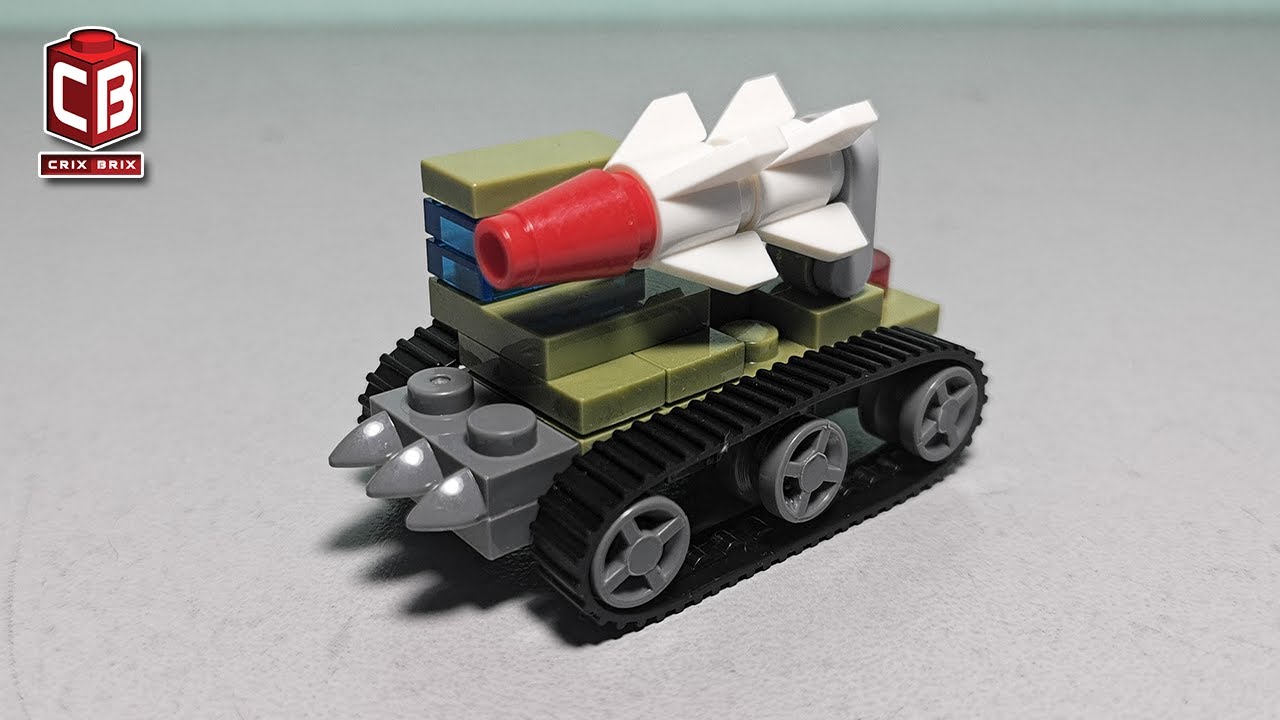 LEGO mini Tank Rocket Unofficial Lego - YouTube