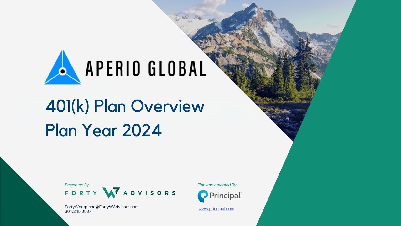 Aperio Global 401k Plan Overview - 2024 - YouTube