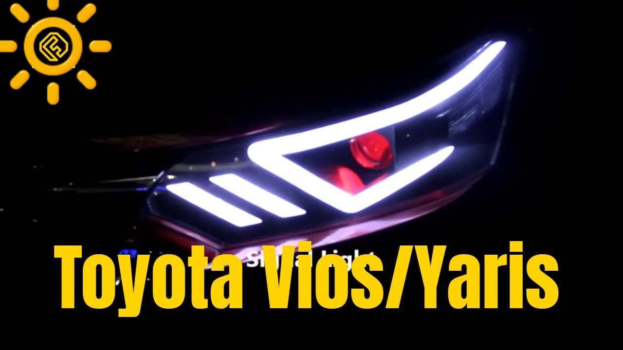 Toyota Vios/Yaris - Headlight Retrofit Projectors - YouTube