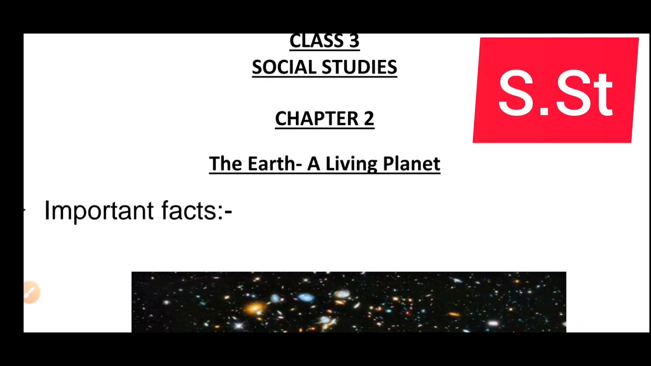 Class 3 Social Studies EVS Chapter 2 The Earth- A living Planet Notes ...