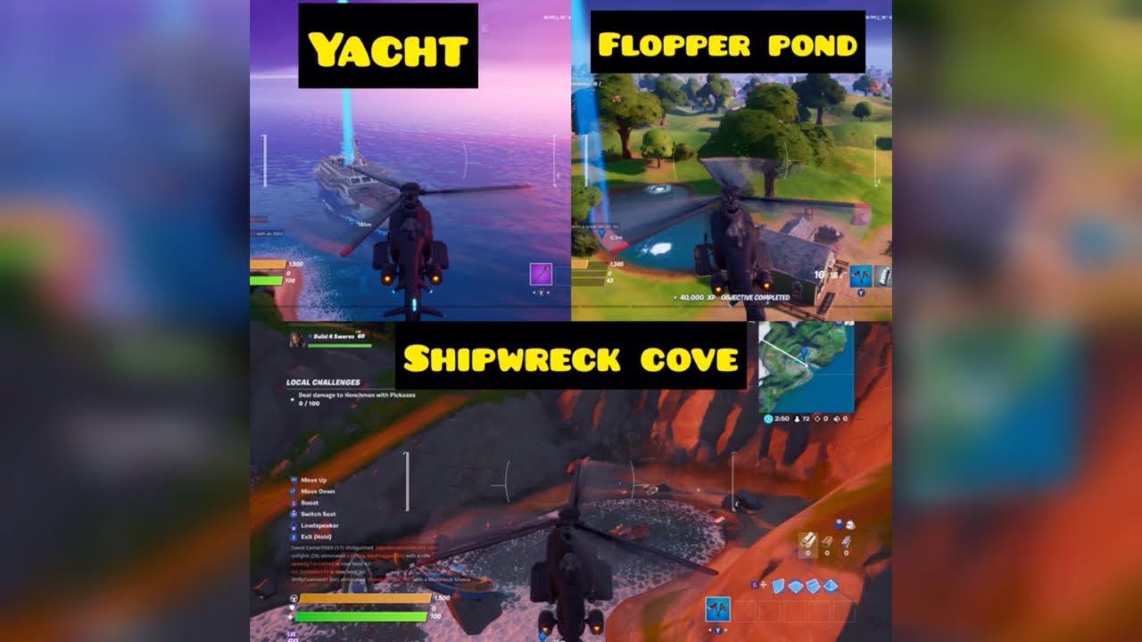 Visit Shipwreck Cove ,Yacht and Flopper Pond FORTNITE - YouTube