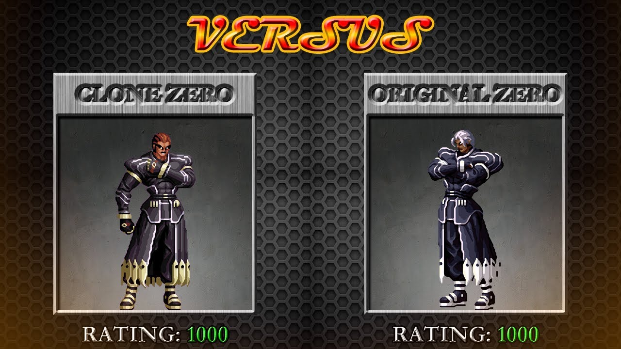 [KOF Mugen] Clone Zero vs Original Zero - YouTube
