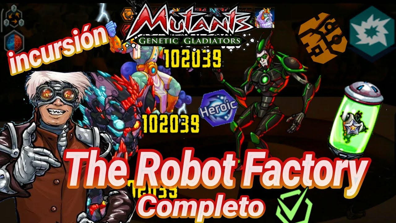 Mutans Genetic Gladiators incursión """The Robot Factory""" completo ...
