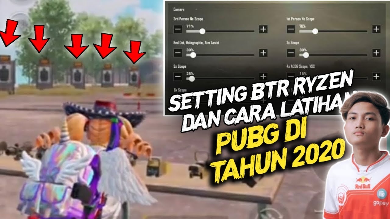 SETTING 4 FINGERS BTR RYZEN & TRAINING TIPS DI TAHUN 2020 | PUBG MOBILE ...