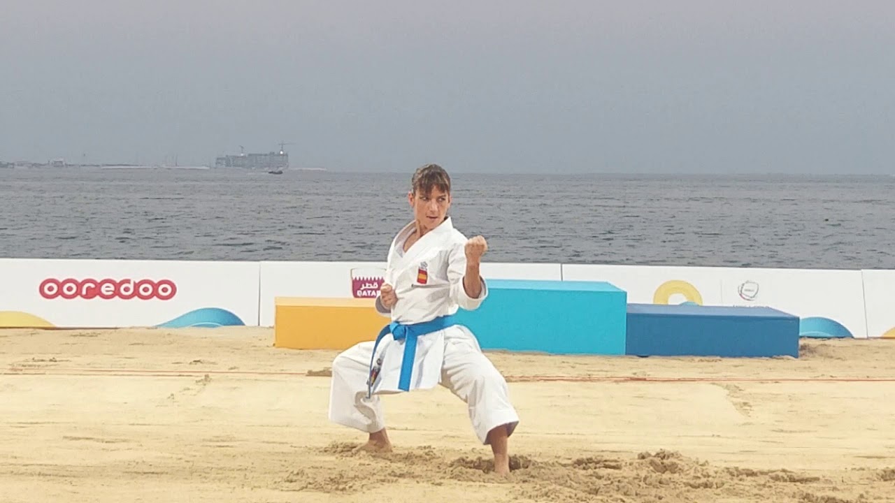 ANOC World Beach Games Doha 2019: Women's Karate Kata Final - Spain ...