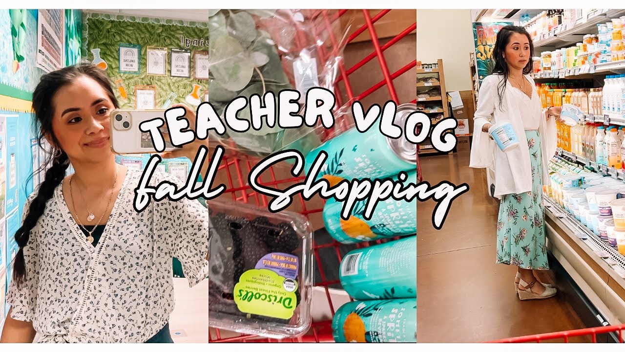 Teacher Chronicles: Fall Decor Haul 🍁 Grocery Shopping for Two 🥒 ...