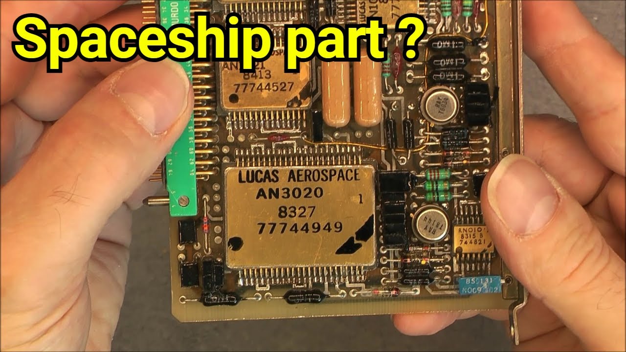 Lucas Aerospace PCB loaded with golden hybrids - YouTube