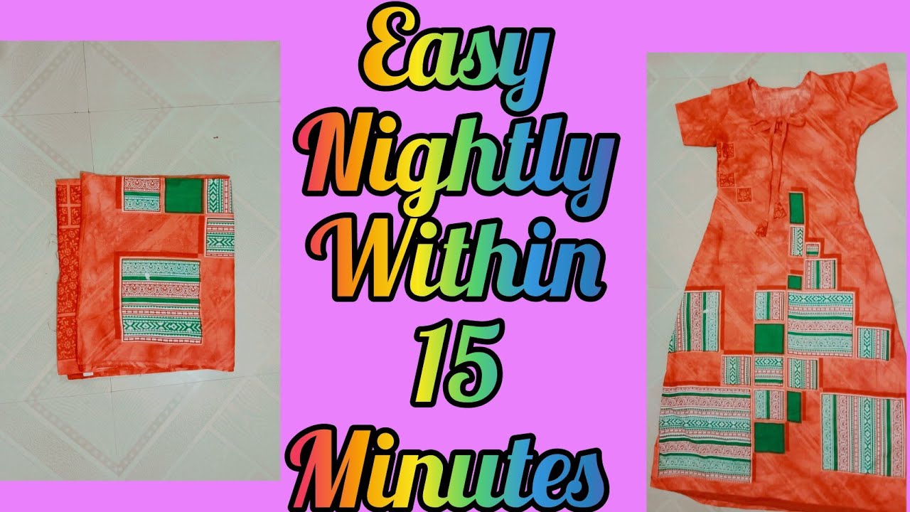 simple and fashion nighty design for all, easy stitching - YouTube