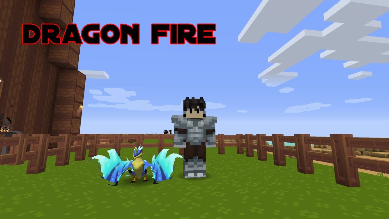 minecraft with the dragon fire mod #32 we get a new hybird - YouTube