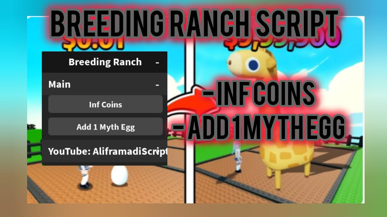 Breeding Ranch Script - Inf Coins, Add 1 Myth Egg - YouTube
