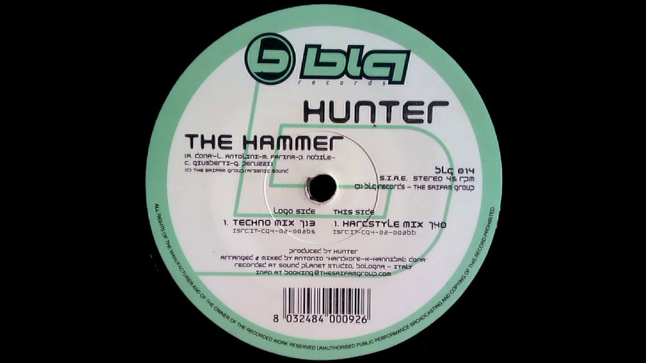 Hunter - The Hammer (Techno Mix) - YouTube
