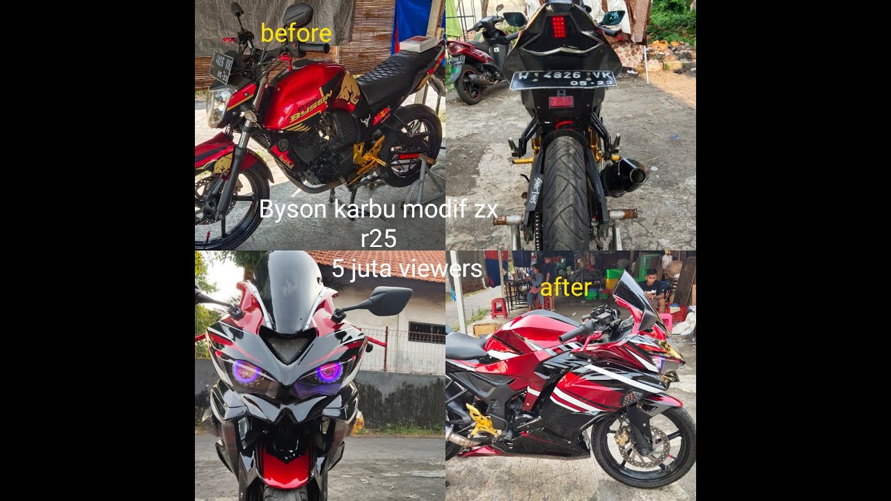 Bison modif zx 25r paling ganteng se indonesia gaes bison nya mantab ...