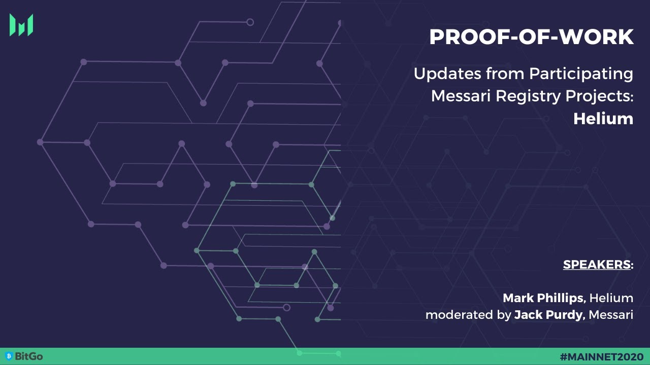 Helium Project Update - Mainnet 2020 - YouTube