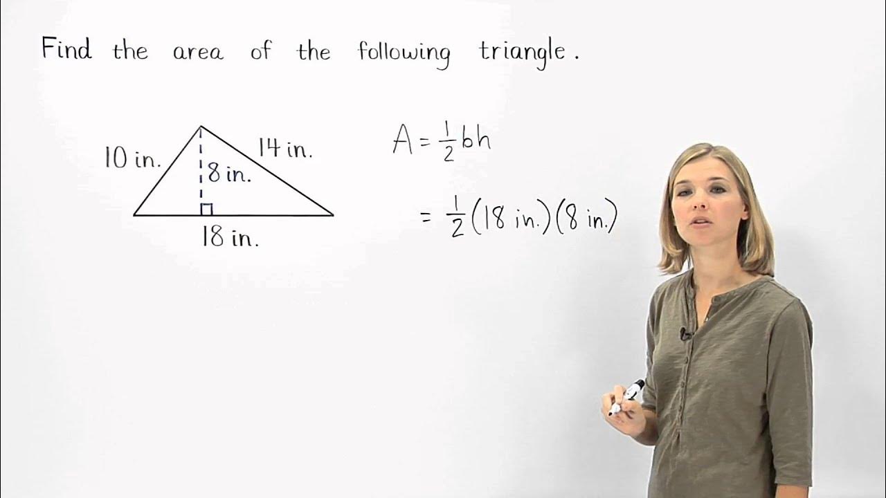Area of a Triangle | MathHelp.com - YouTube