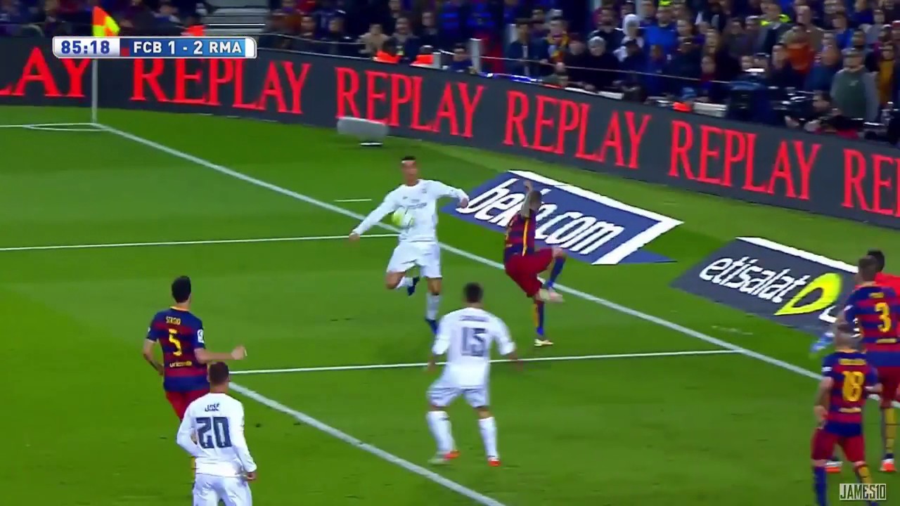 Cristiano Ronaldo Winning Goal vs Barcelona in Last Minute With ...