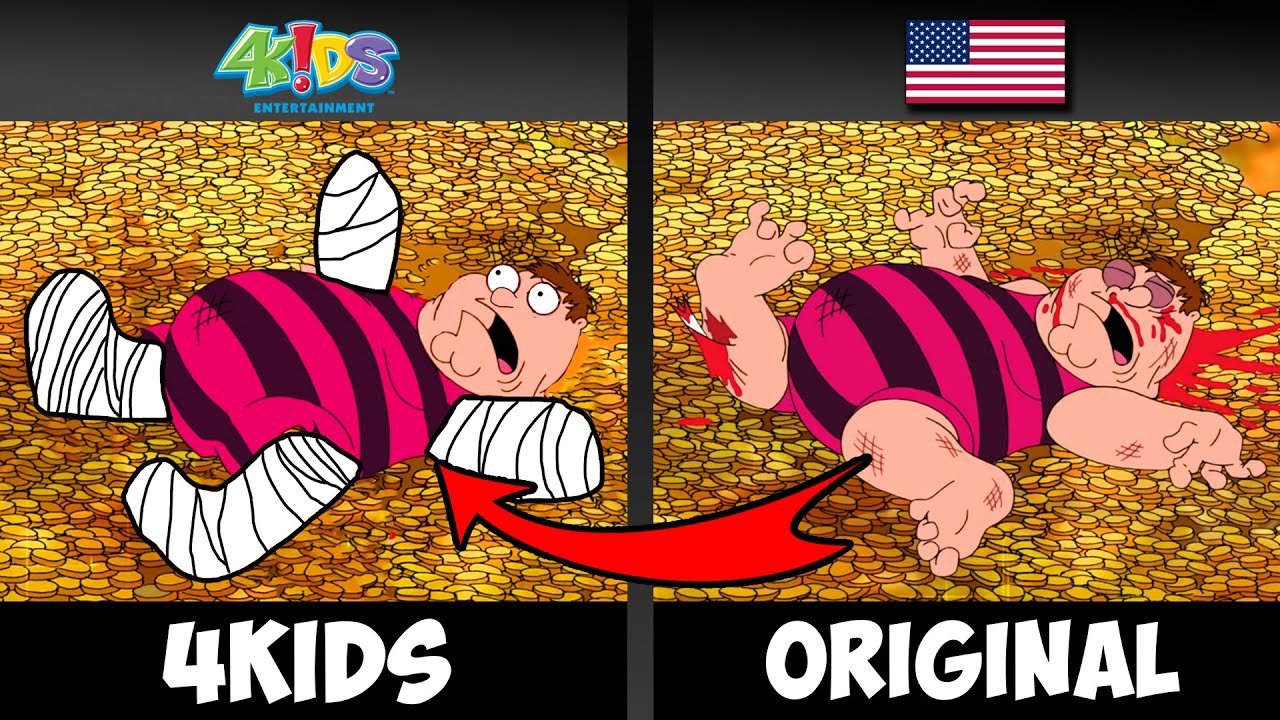 4kids Censorship in Family Guy #3 - YouTube