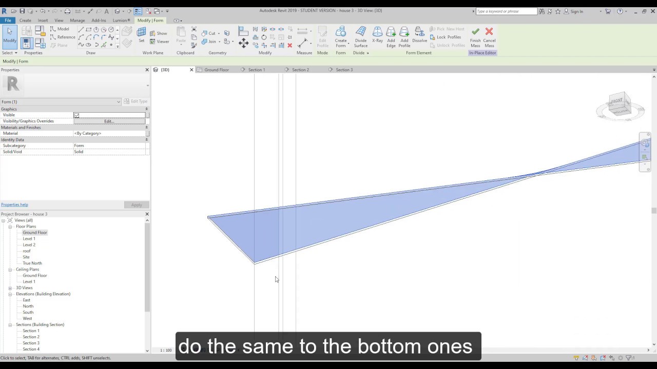 modelling a twisted louvre in revit - YouTube